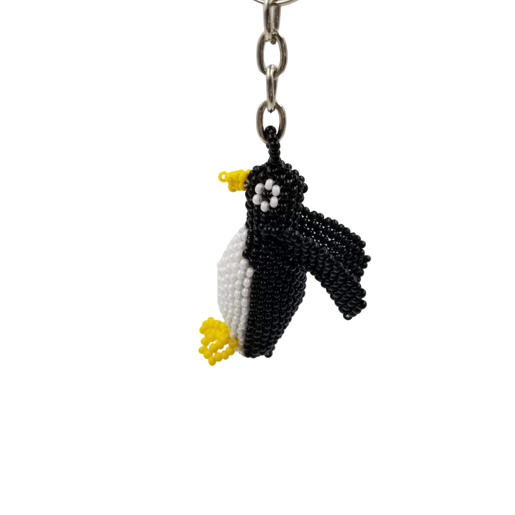 Adorable Handcrafted Beaded Penguin Keychain » Tribal Roots