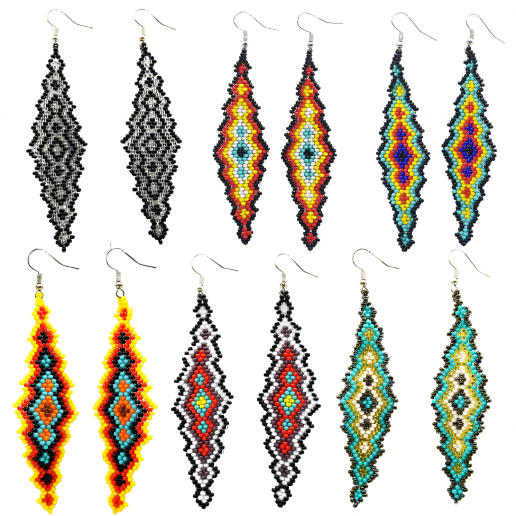 Ombre Fringe Earrings - Tribal Roots Inc.